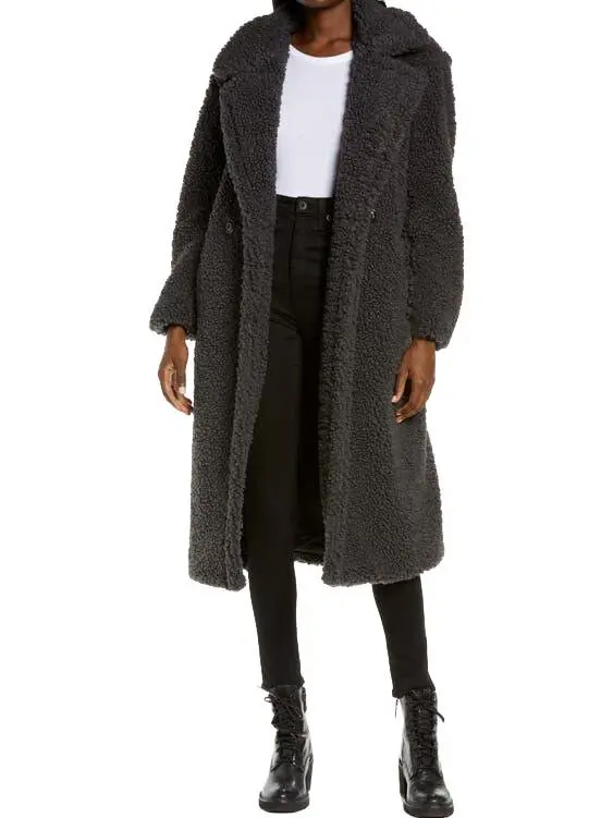 UGG Gertrude Double Breasted Teddy Coat - Ikbl