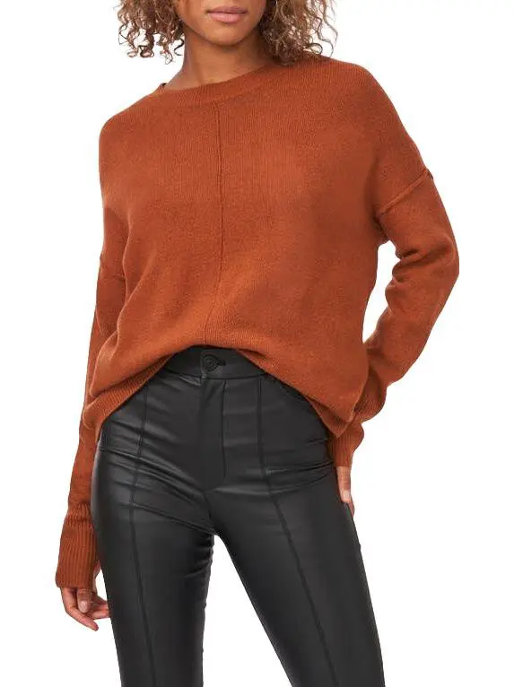 Vince Camuto Exposed Seam Crewneck Sweater - Sierra