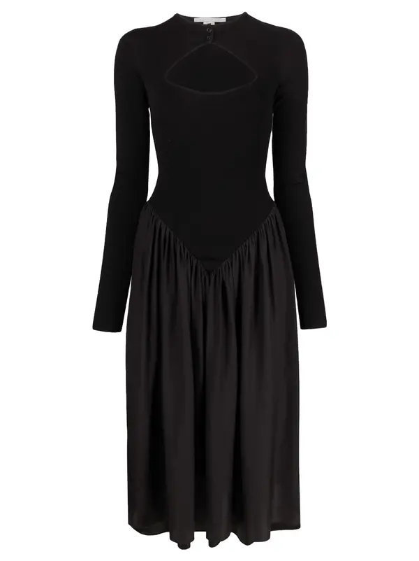 Stella McCartney Panelled Midi Dress - Black