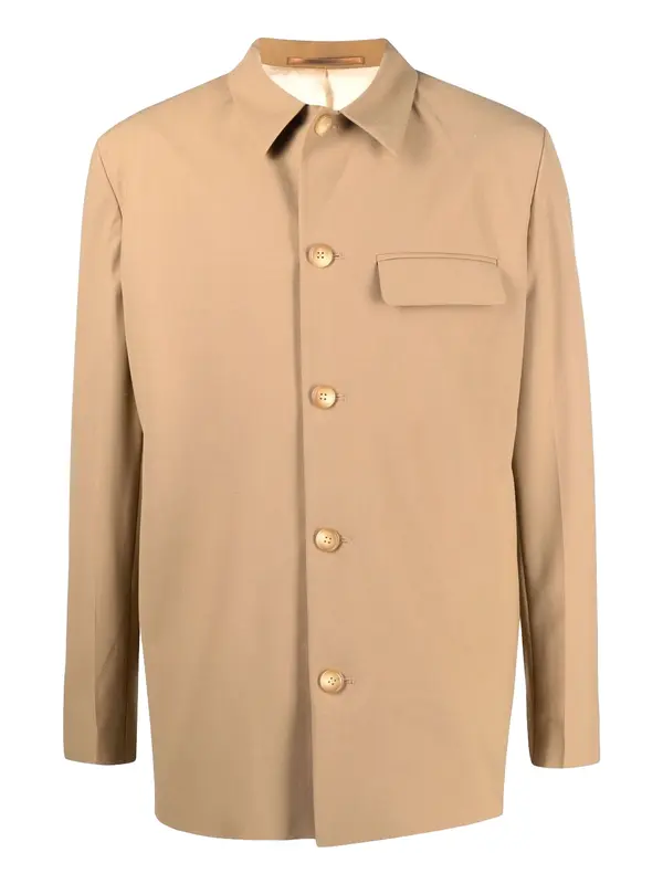 Nanushka Button-up Tailored Overshirt - Neutrals