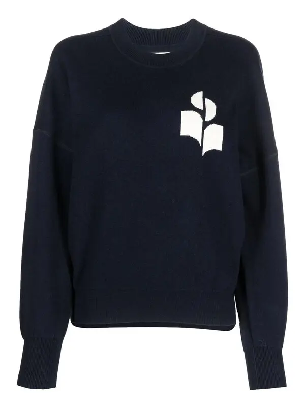 MARANT ETOILE Atlee Intarsia-knit Jumper - Blue