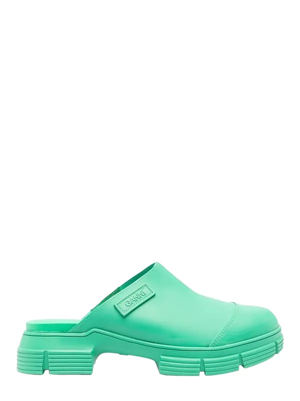 GANNI City Slip-on Mules - Green