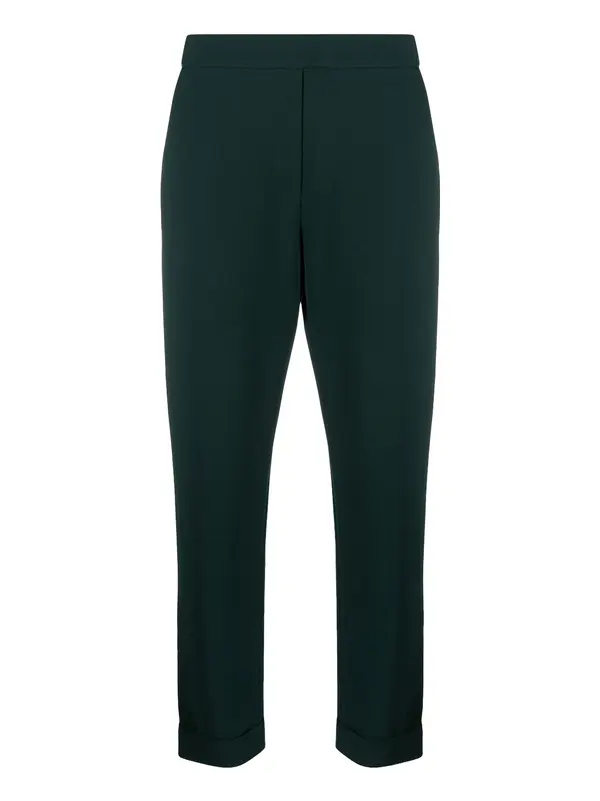 P.a.r.o.s.h Elasticated Cropped Trousers - Green
