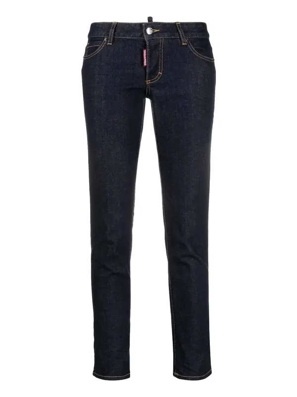Dsquared2 Cropped Slim-fit Jeans - Blue