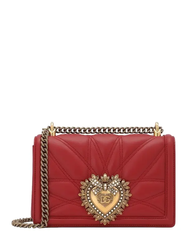 Dolce & Gabbana Medium Devotion Shoulder Bag - Red