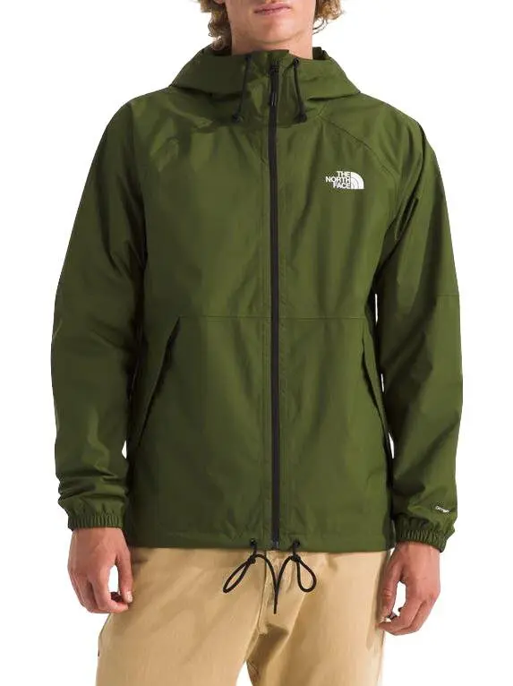 The North Face Antora Waterproof Rain Hoodie - Woodland Green