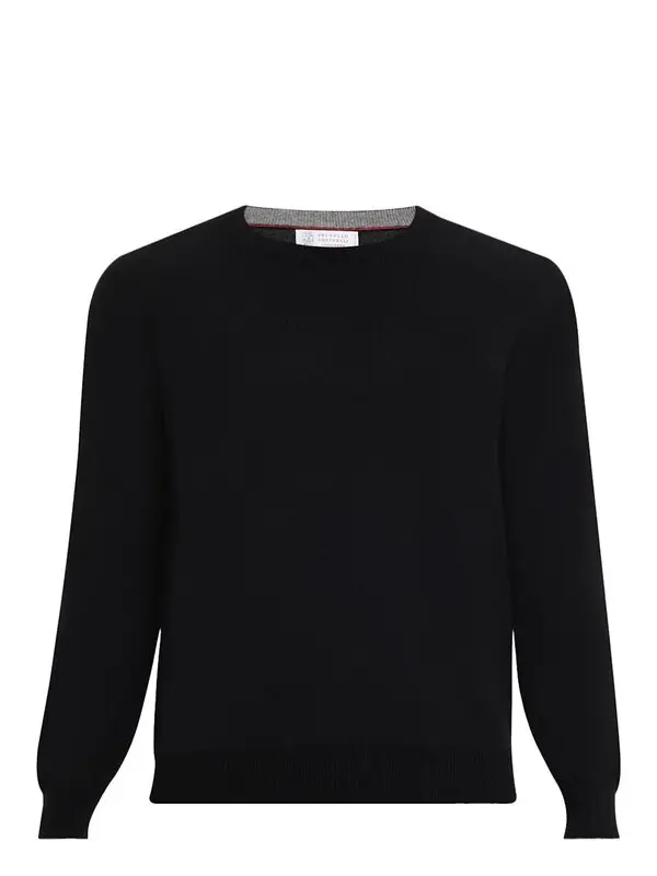Brunello Cucinelli Cashmere Crewneck Sweater - Black