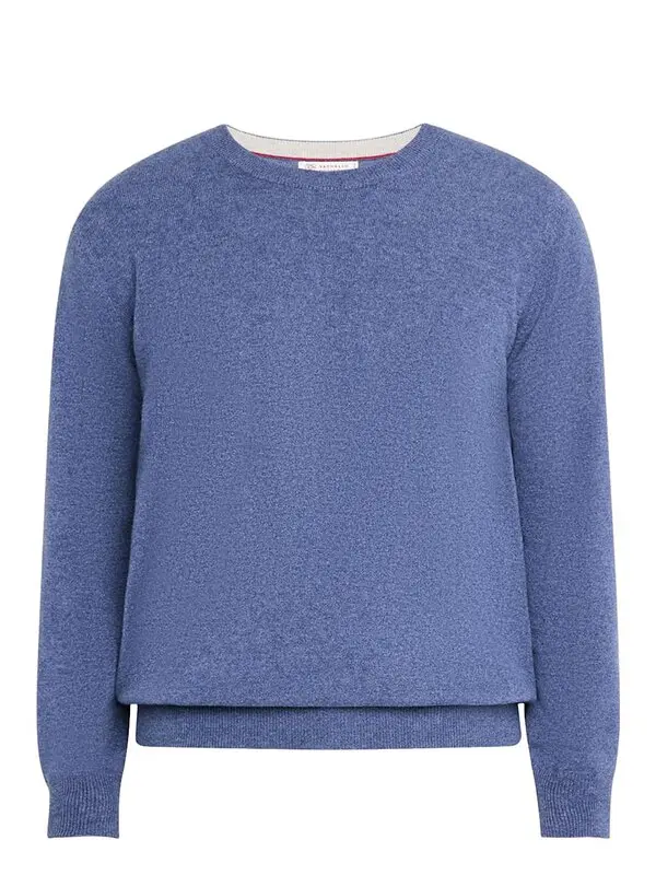 Brunello Cucinelli Cashmere Crewneck Sweater - Denim