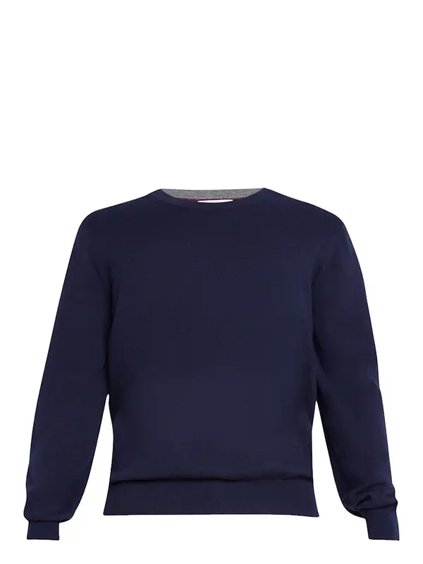 Brunello Cucinelli Cashmere Crewneck Sweater - Navy