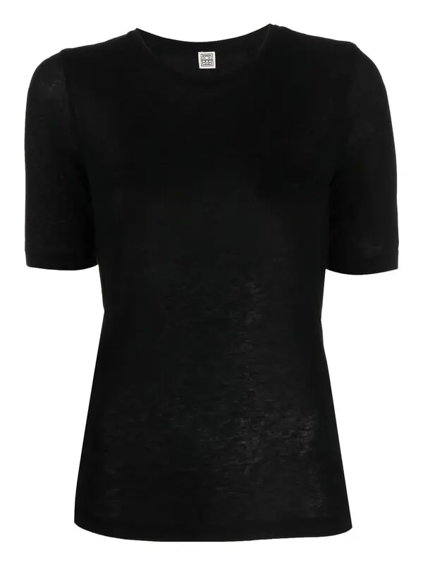 TOTEME Crew-neck T-shirt - Black