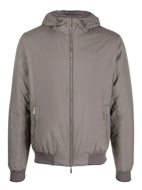 MOORER Oniro Hooded Padded Jacket - Grey