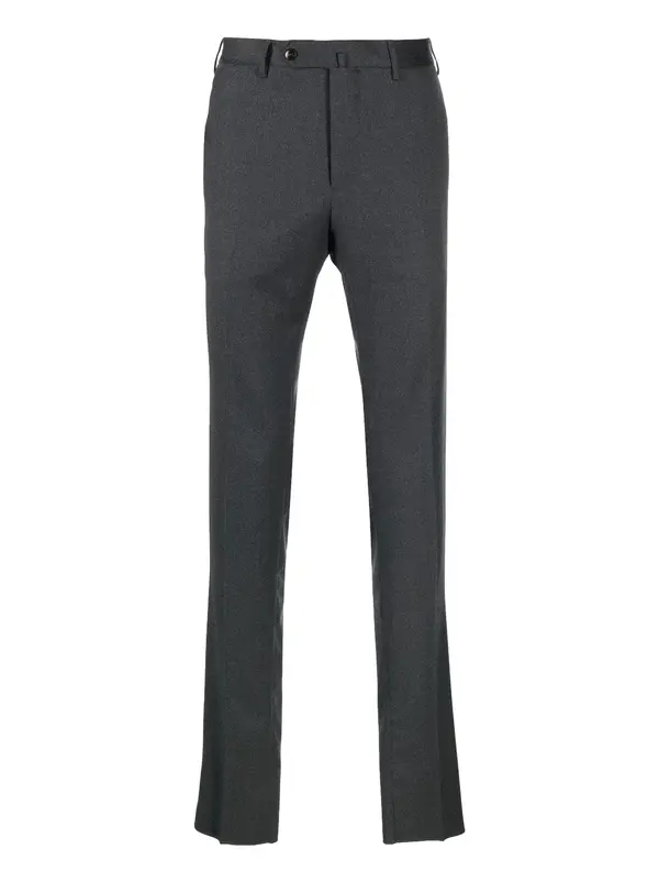 PT TORINO Slim-fit Virgin-wool Trousers - Grey