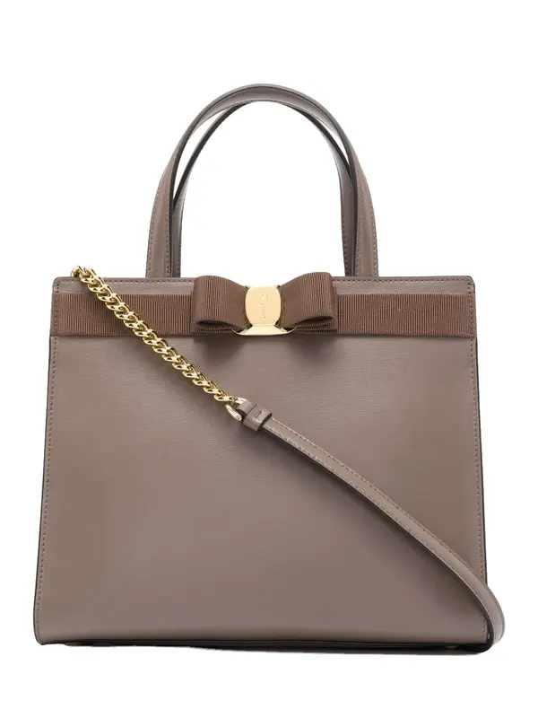 FERRAGAMO Viva Bow Tote - Brown