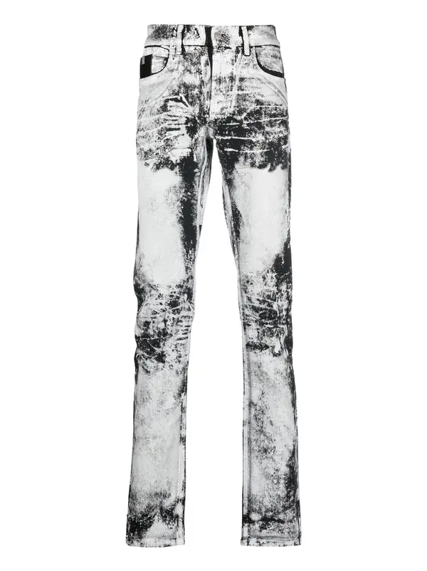 1017 Alyx 9sm Treated Monochrome Skinny Jeans - Black