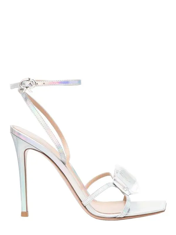 GIANVITO ROSSI Jaipur 105mm Pumps - Silver