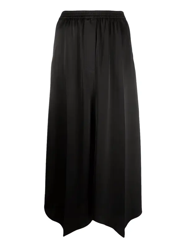 Nanushka Handkerchief Hem Midi Skirt - Black