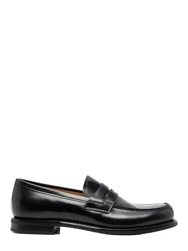 Church's Leather Penny Loafers - Black