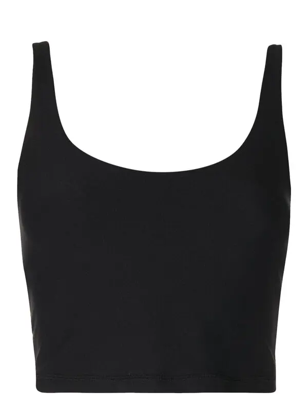 The Upside Tess Logo-print Sleeveless Top - Black