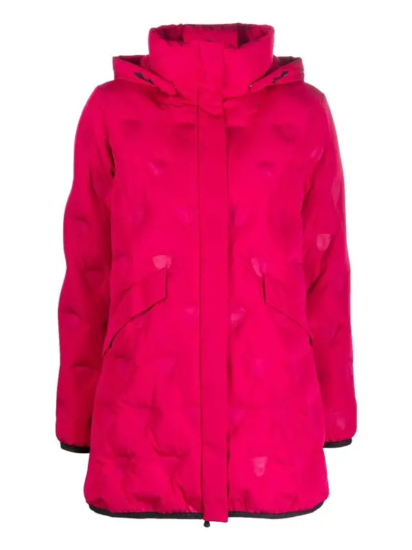 Rossignol Quilted Hooded Coat - Pink
