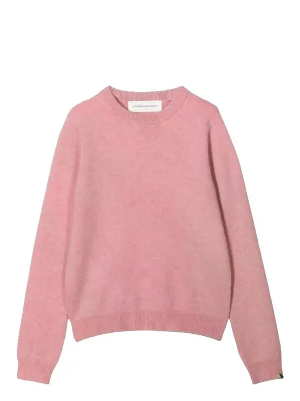 EXTREME CASHMERE X Ribbed-knit Long-sleeved Jumper - Pink