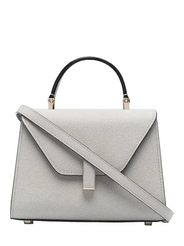 VALEXTRA Leather Crossbody Bag - Grey