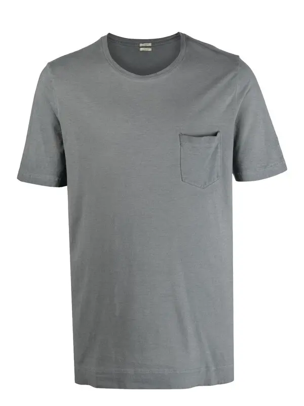 Massimo Alba Chest Patch-pocket Detail T-shirt - Grey