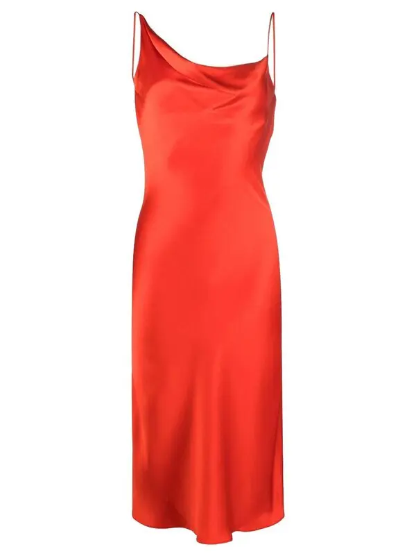 Stella McCartney Cowl-neck Midi Dress - Red
