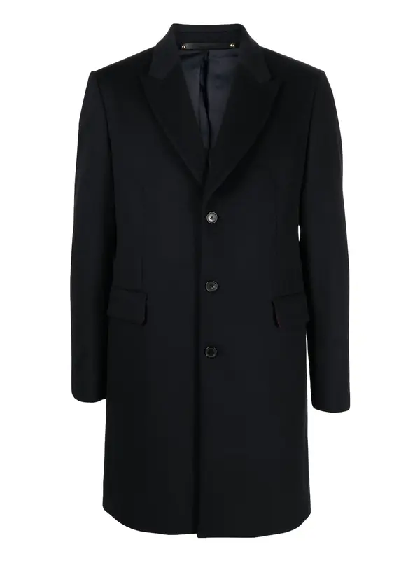 Paul Smith Single-breasted Coat - Blue