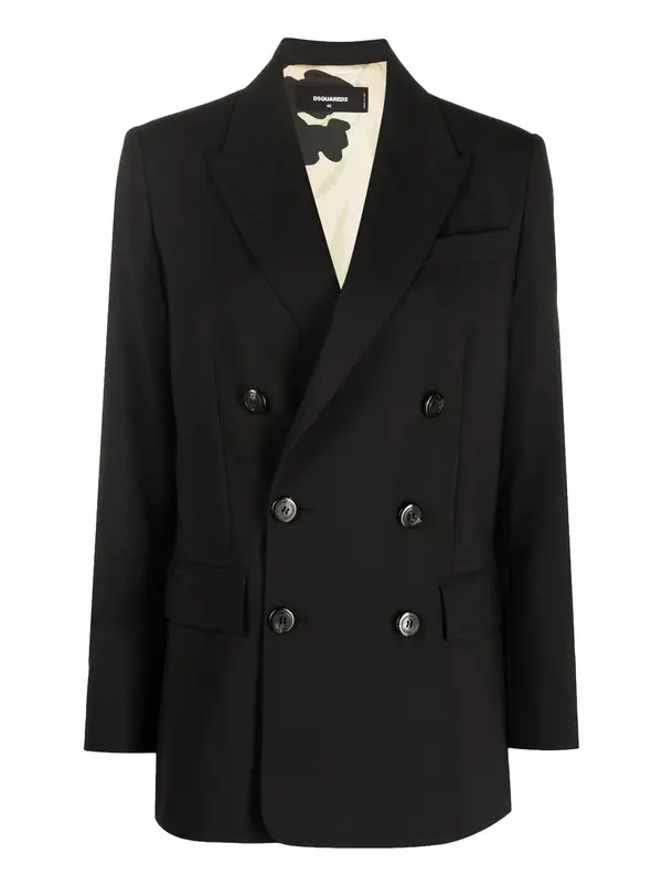 Dsquared2 Double-breasted Blazer - Black