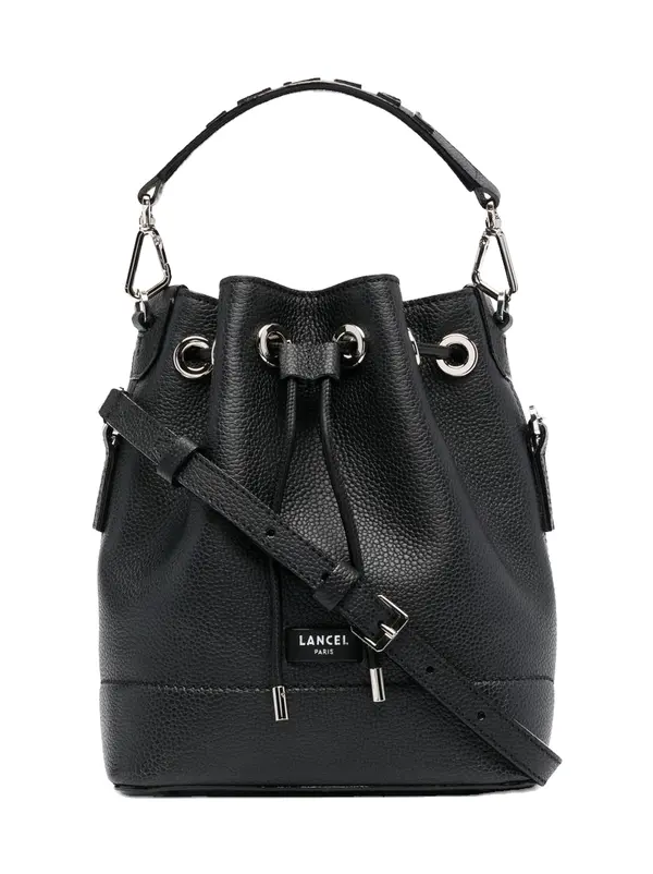 LANCEL Leather Bucket Bag - Black