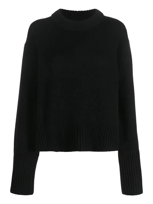 LISA YANG Crew-neck Cashmere Jumper - Black