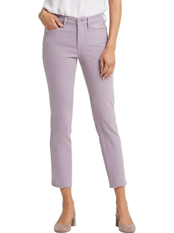 NYDJ Sheri Frayed Hem Slim Jeans - Arctic Dusk