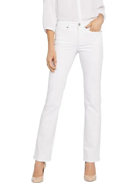 NYDJ Marilyn Straight Leg Jeans - Optic White