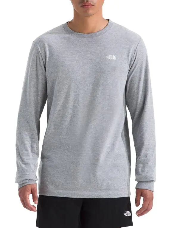 The North Face Long Sleeve Nse Box Logo Graphic T-shirt - Tnf Pale Grey Heather