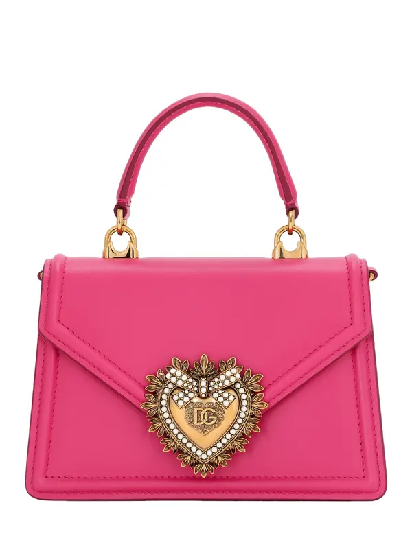 DOLCE & GABBANA ピンク パーティバック Medium Devotion bag in quilted nappa leather in Pink for Women