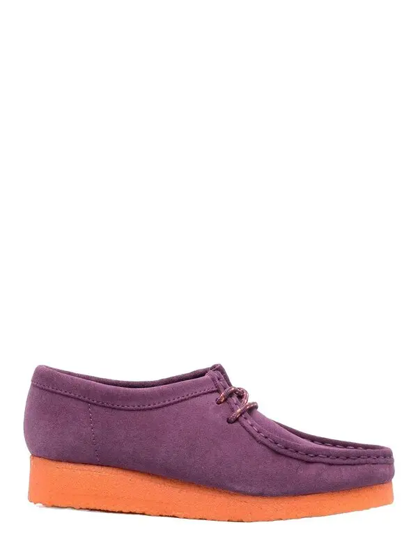 Clarks Colour-block Lace-up Loafers - Purple