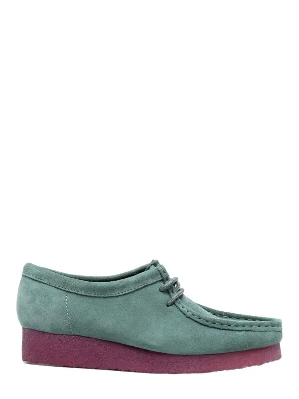Clarks Colour-block Lace-up Loafers - Green