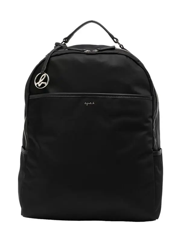 AGNÈS B. Logo-plaque Backpack - Black