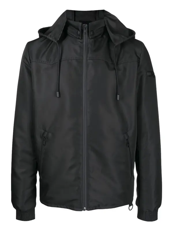 LANVIN Graphic-print Hooded Jacket - Black