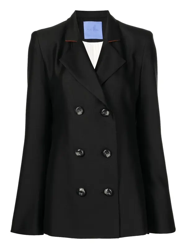 MACGRAW Stereotype Double-breasted Blazer - Black