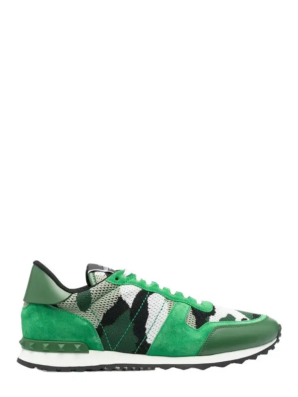 Valentino Garavani Rockrunner Low-top Sneakers - Green