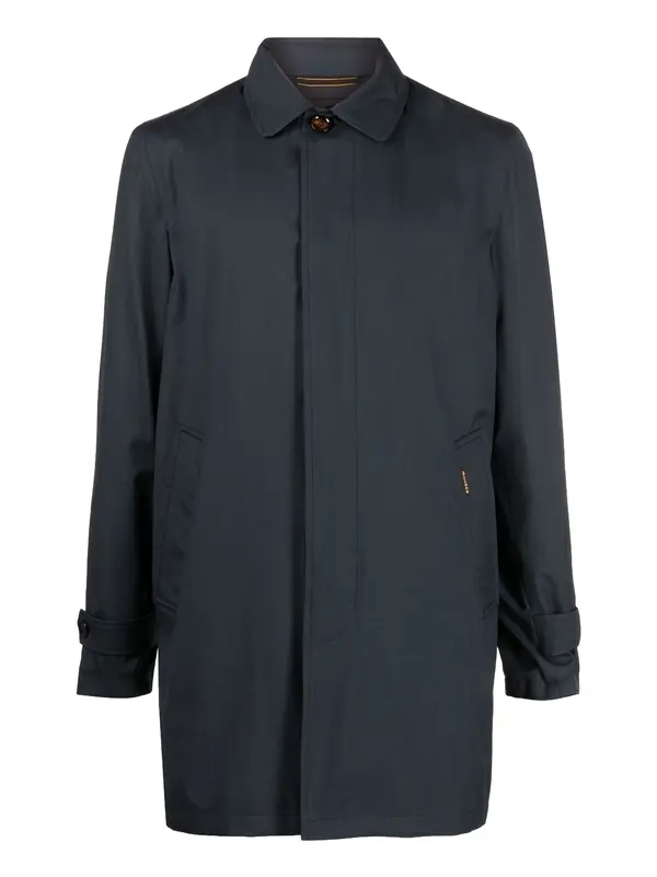 MOORER Vittor-go Overcoat - Blue