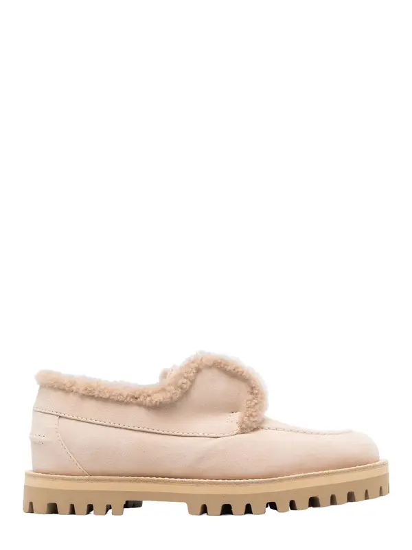 LE SILLA Montone Slip-on Loafers - Neutrals