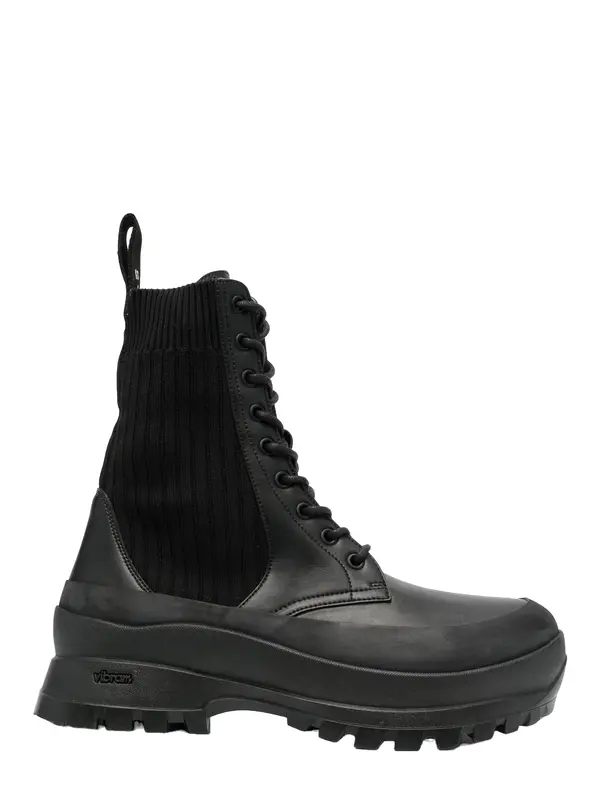 Stella McCartney Trace Lace-up Combat Boots - Black