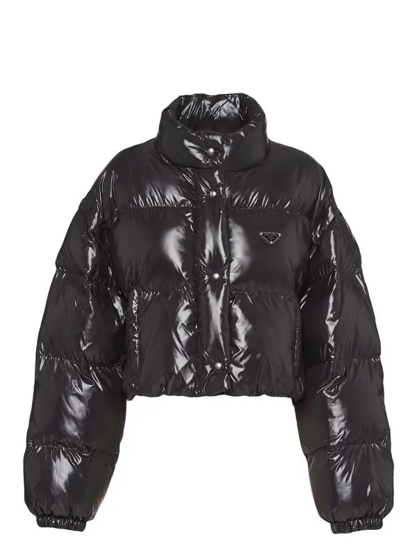 Prada Re-nylon Convertible Down Jacket - Black