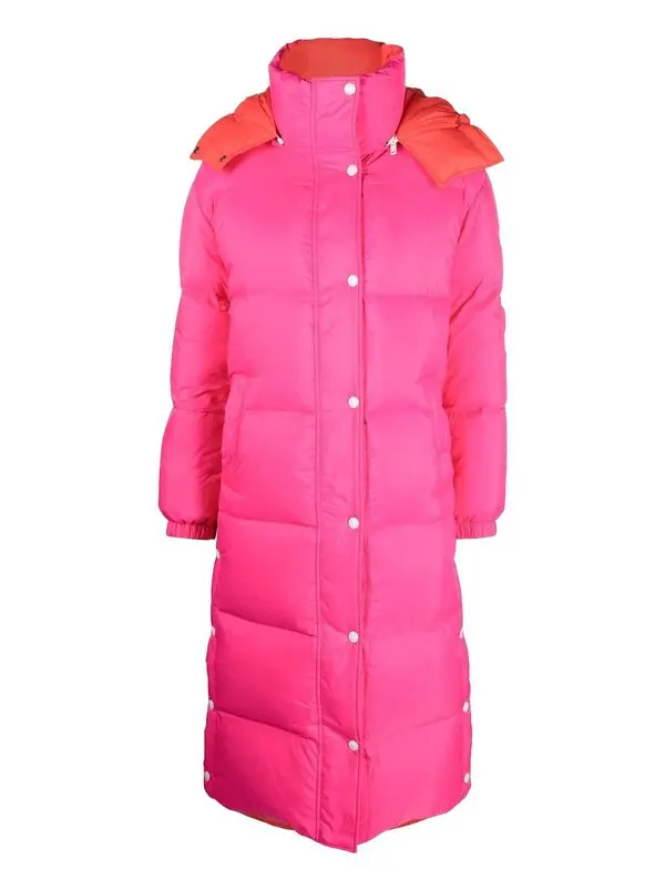 YVES SALOMON Hooded Padded Coat - Pink