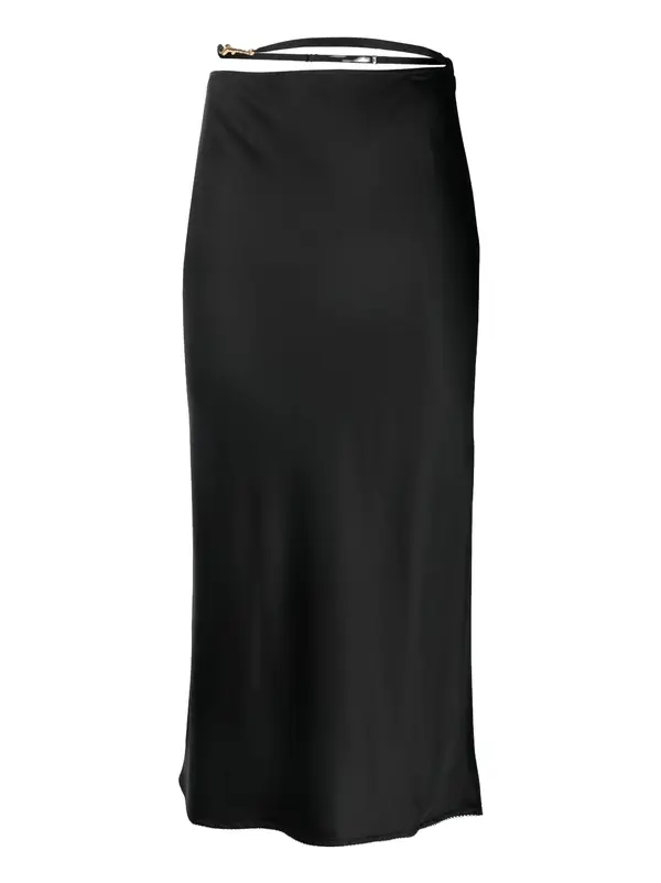 Jacquemus La Jupe Notte Midi Skirt - Black
