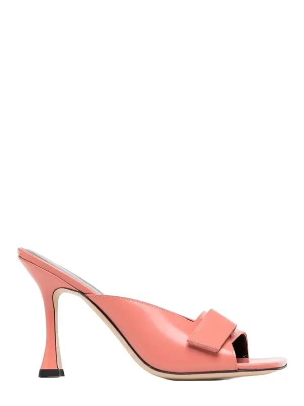 By Far Olivia Leather Sandals - Pink