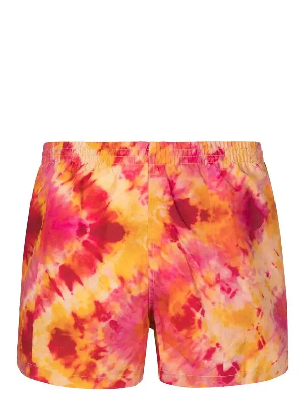 TIMO TRUNKS Shibori Tie-dye Swim Shorts - Red