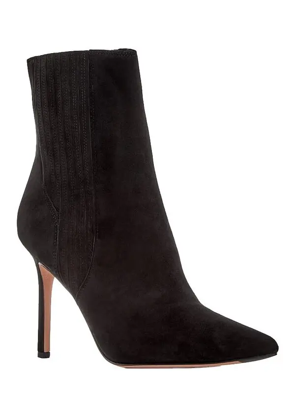Veronica Beard Lisa High Heel Booties - Black